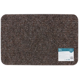 Brown Delta Ribbed Lightweight Indoor Entrance Door Mat