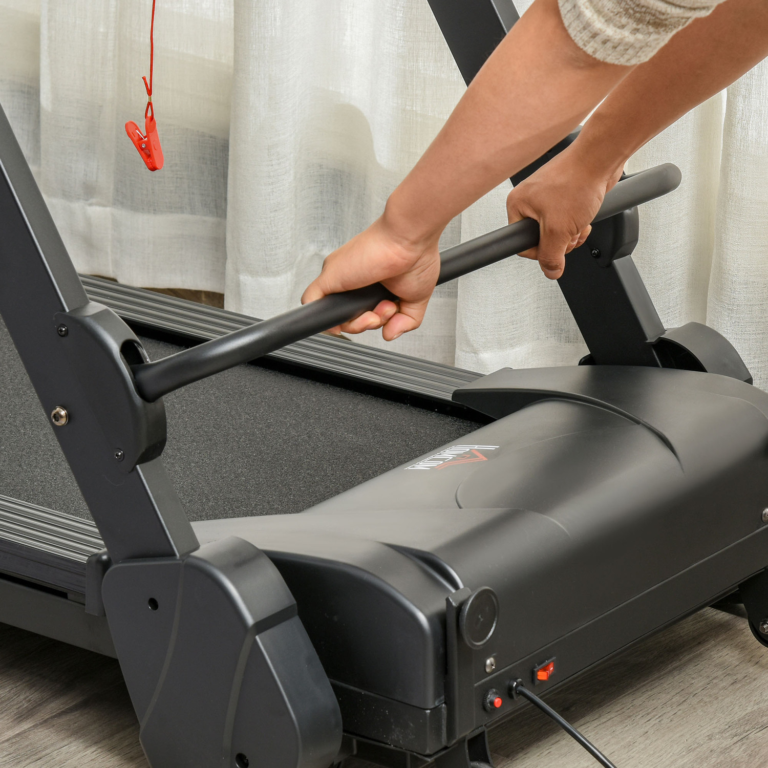 HOMCOM Electric Motorised Folding Treadmill Machine