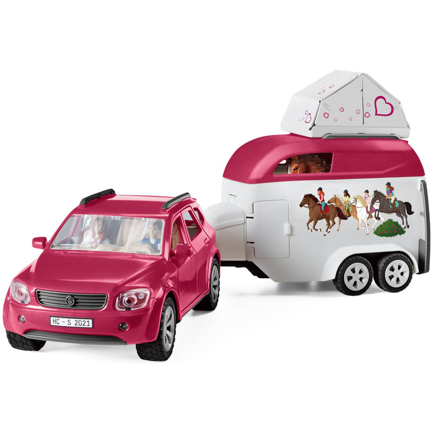 SCHLEICH Horse Club Horse Adventures with Car and Trailer Toy Playset