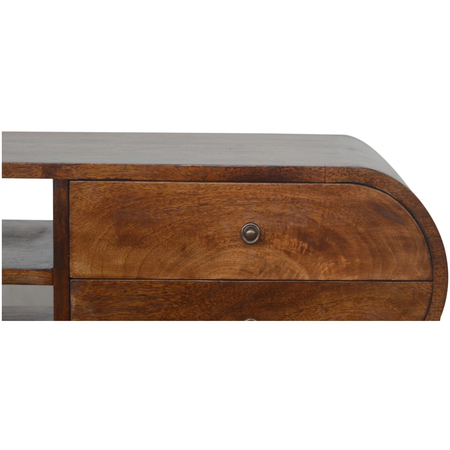 Chestnut Circular Media Unit