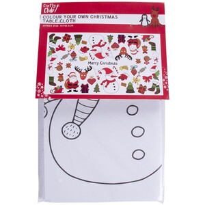 Colour Your Own Christmas Table Cloth