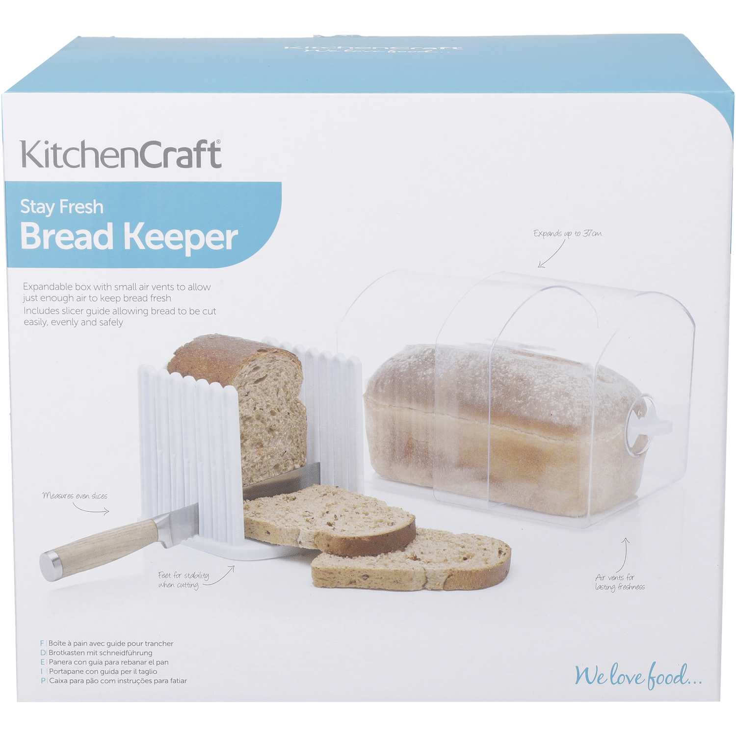 KitchenCraft Clear Acrylic Expandable Breadkeeper