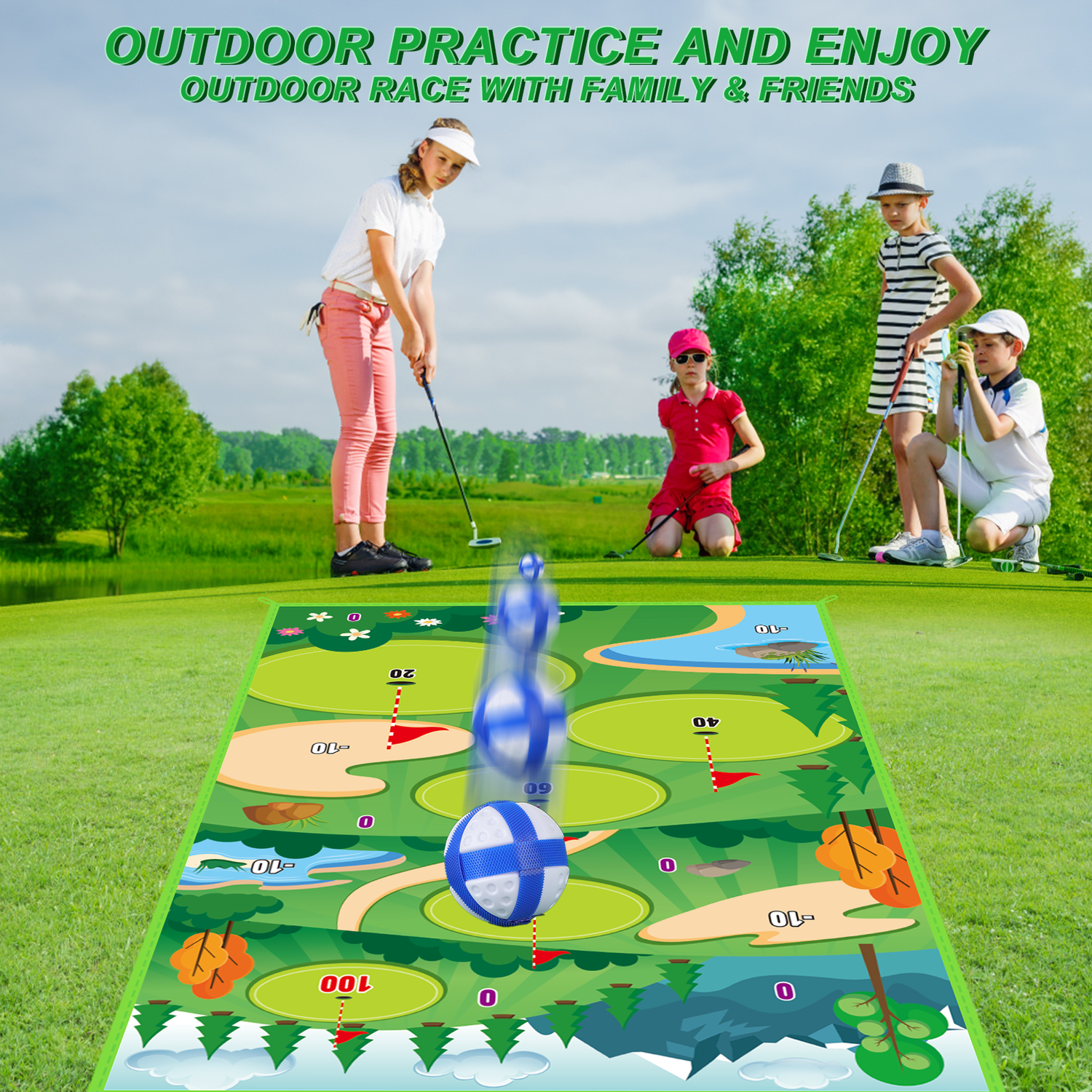 Kids Golf Chipping Game Set