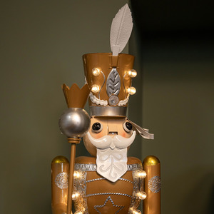 Light up Christmas Nutcracker with LEDs