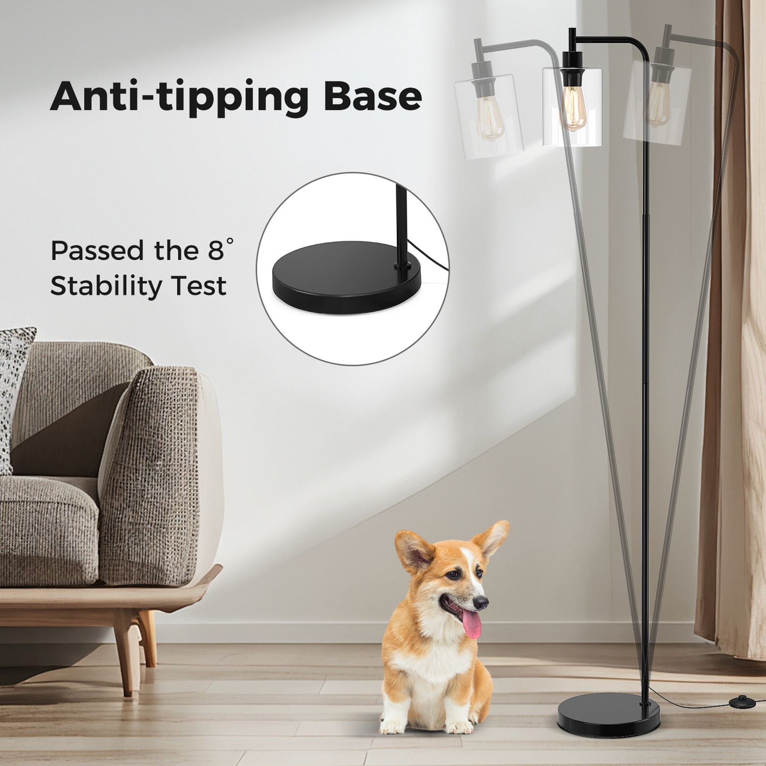 Industrial Floor Standing Lamp