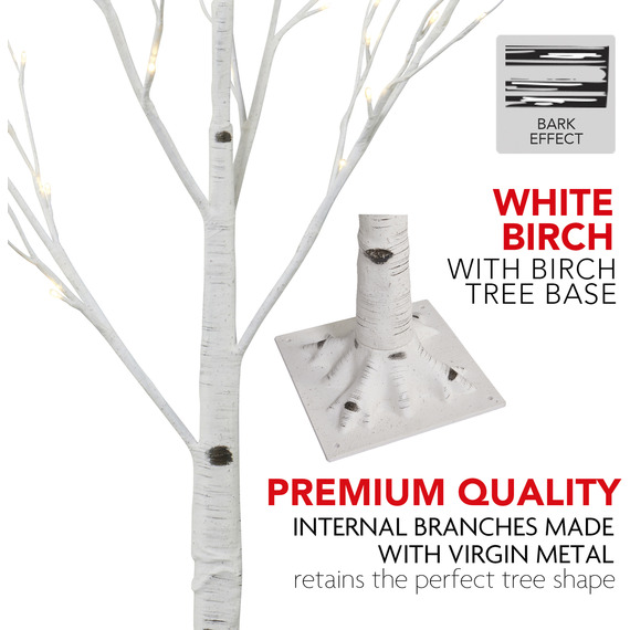 6ft Twig Tree Pre-lit with LED Lights