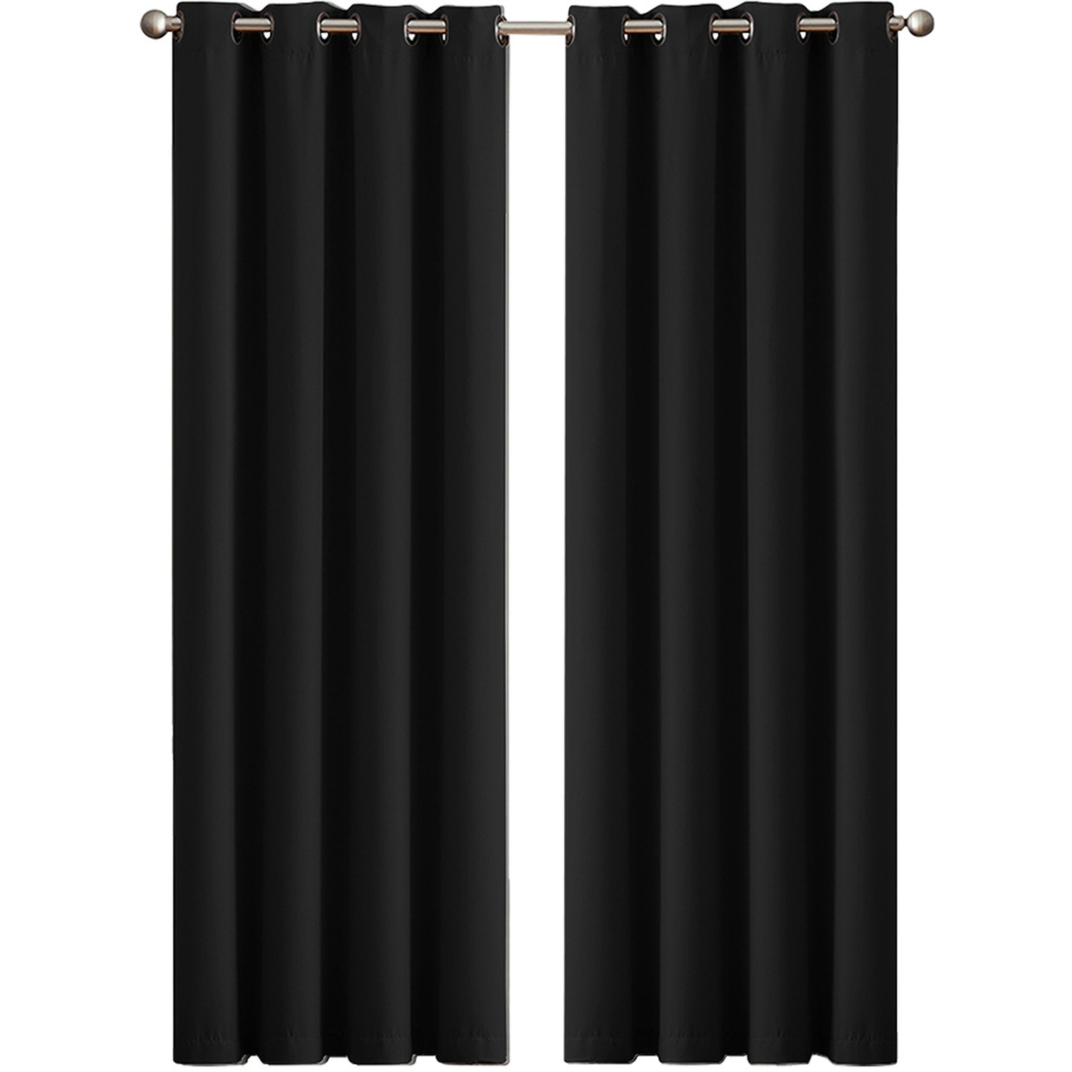 2 Pack Triple Layer Eyelet Blackout Curtain