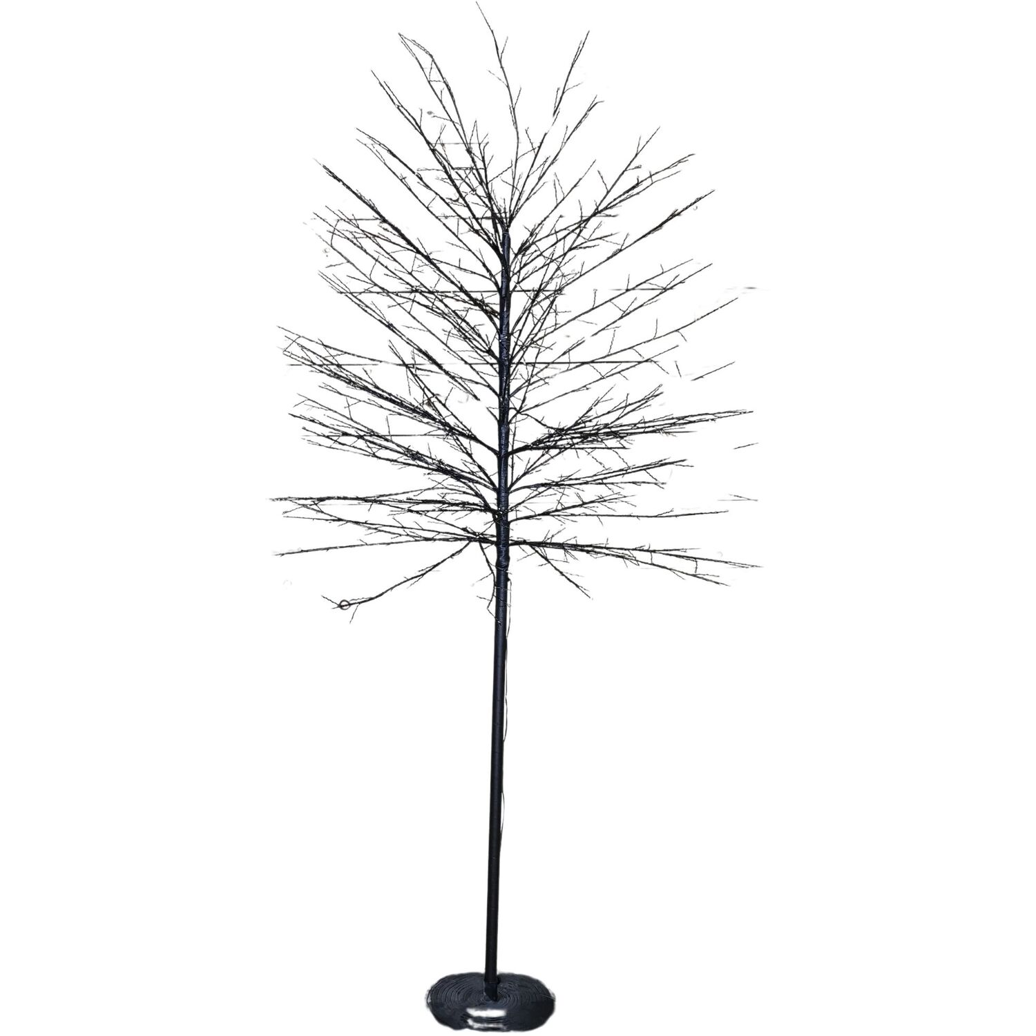 6ft Black Micro Dot Christmas Blossom Tree with 900 Warm White LEDs