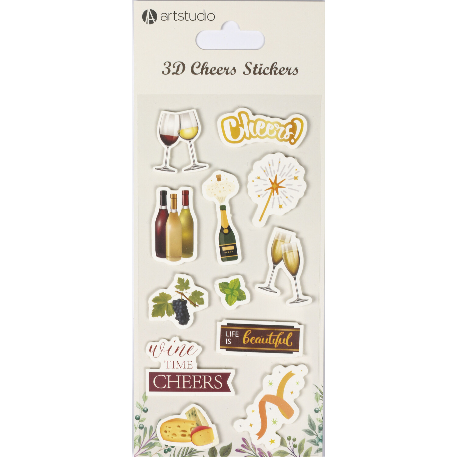3D Cheers Stickers