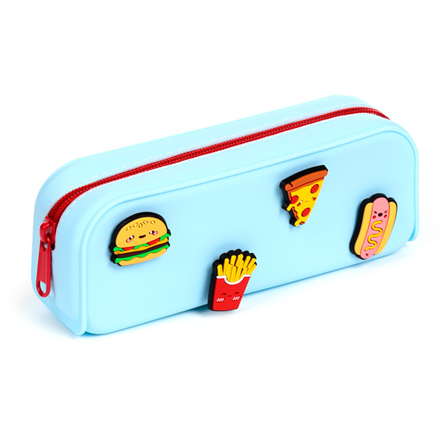 Silicone Pencil Case with Charms - Foodiemals
