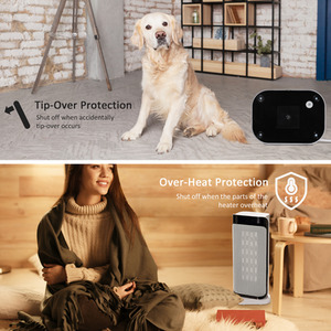 Ceramic Space Heater Oscillating Portable Tower Heater