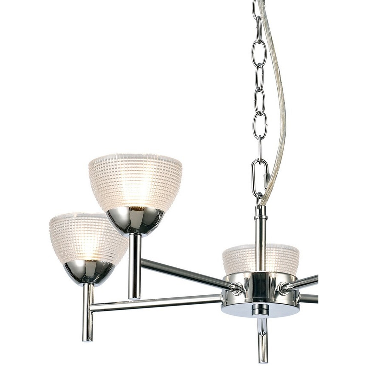 Avalon Ceiling G9 Ceiling Pendant, Semi Ceiling, Chrome, Prismatic Glass