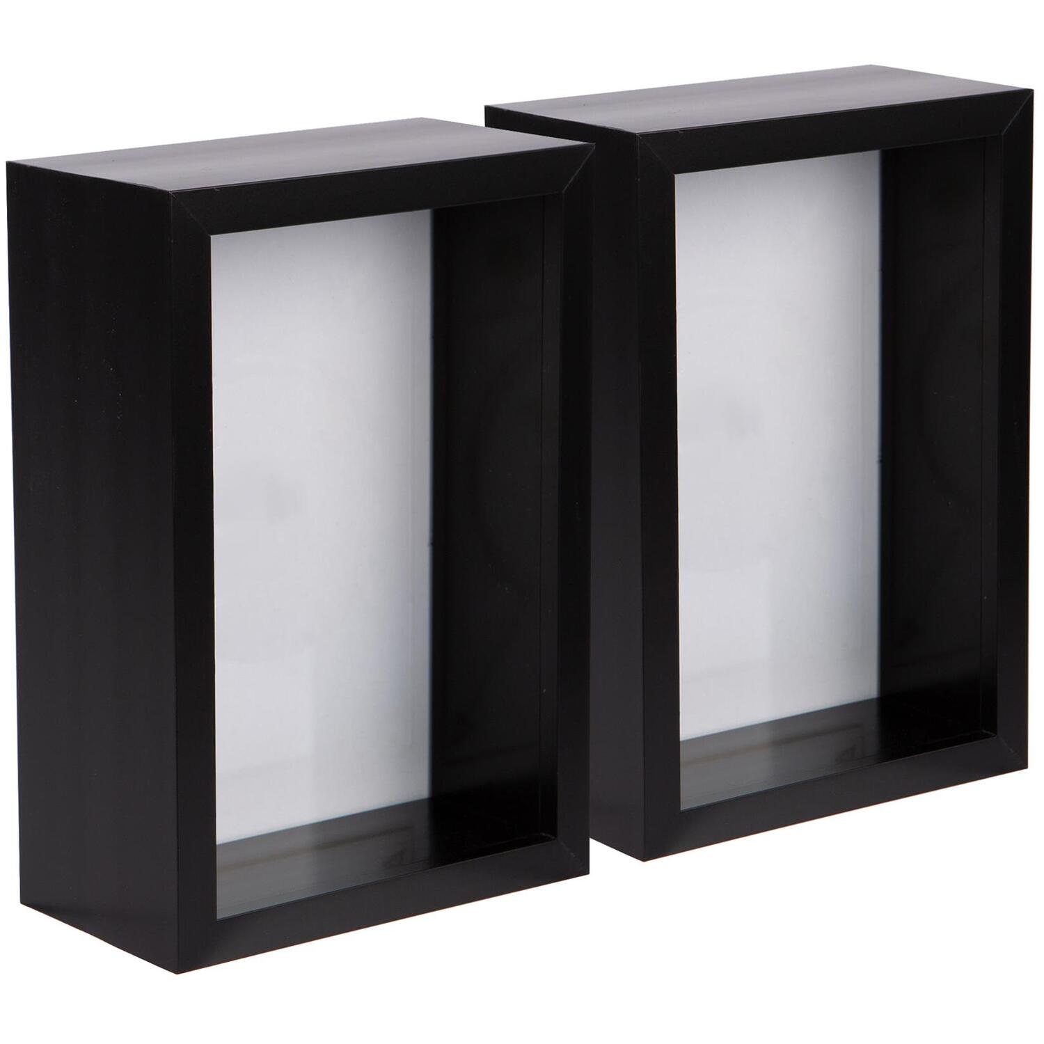 4x6" 3D Deep Box Photo Frame Pack of 2