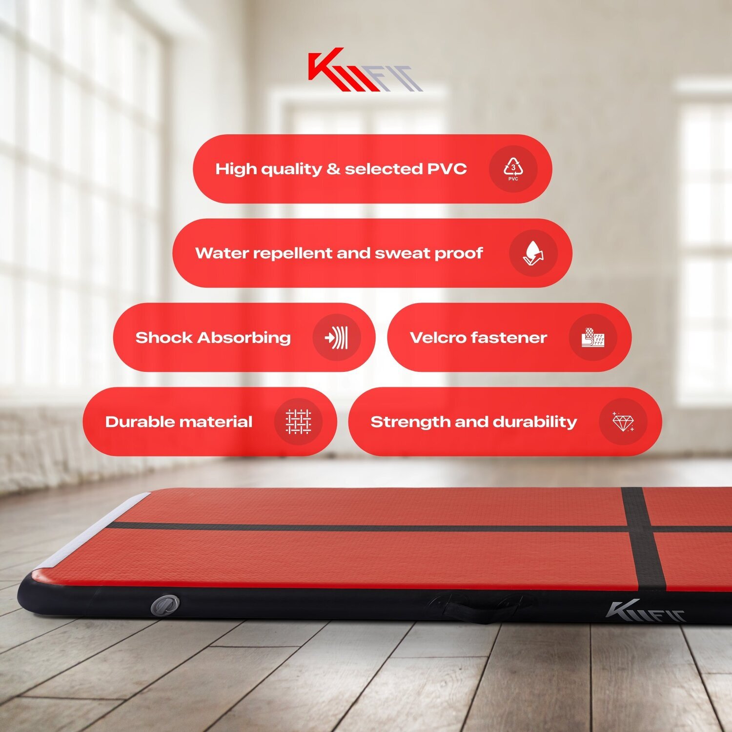 4m Inflatable Airtrack Gym Mat