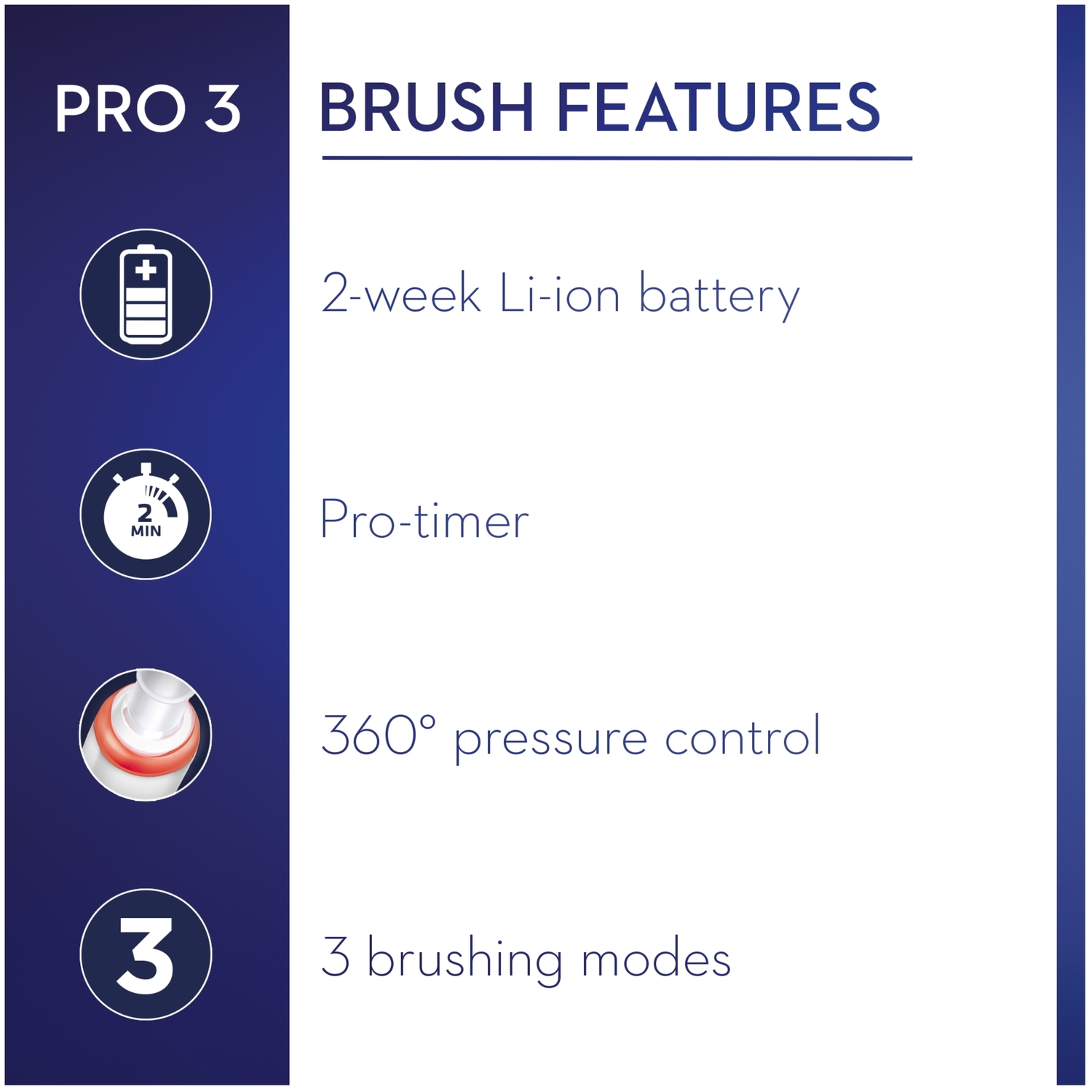 Oral-B Pro 3 3000 CrossAction Black Electric Rechargeable Toothbrush