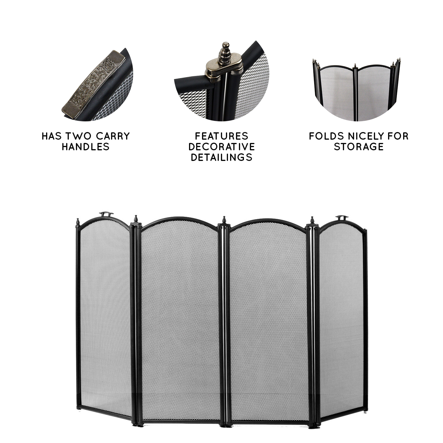 Stanton 4 Panel Fire Guard