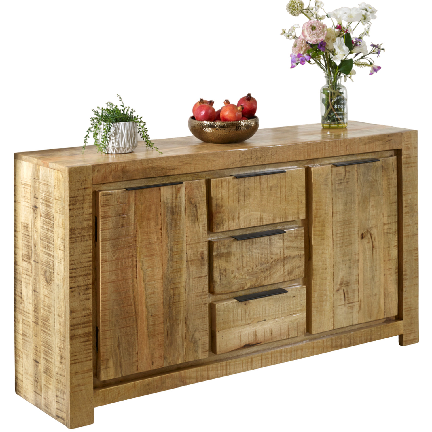 Surrey Solid Wood Large Sideboard 2 Door 3 Drawer