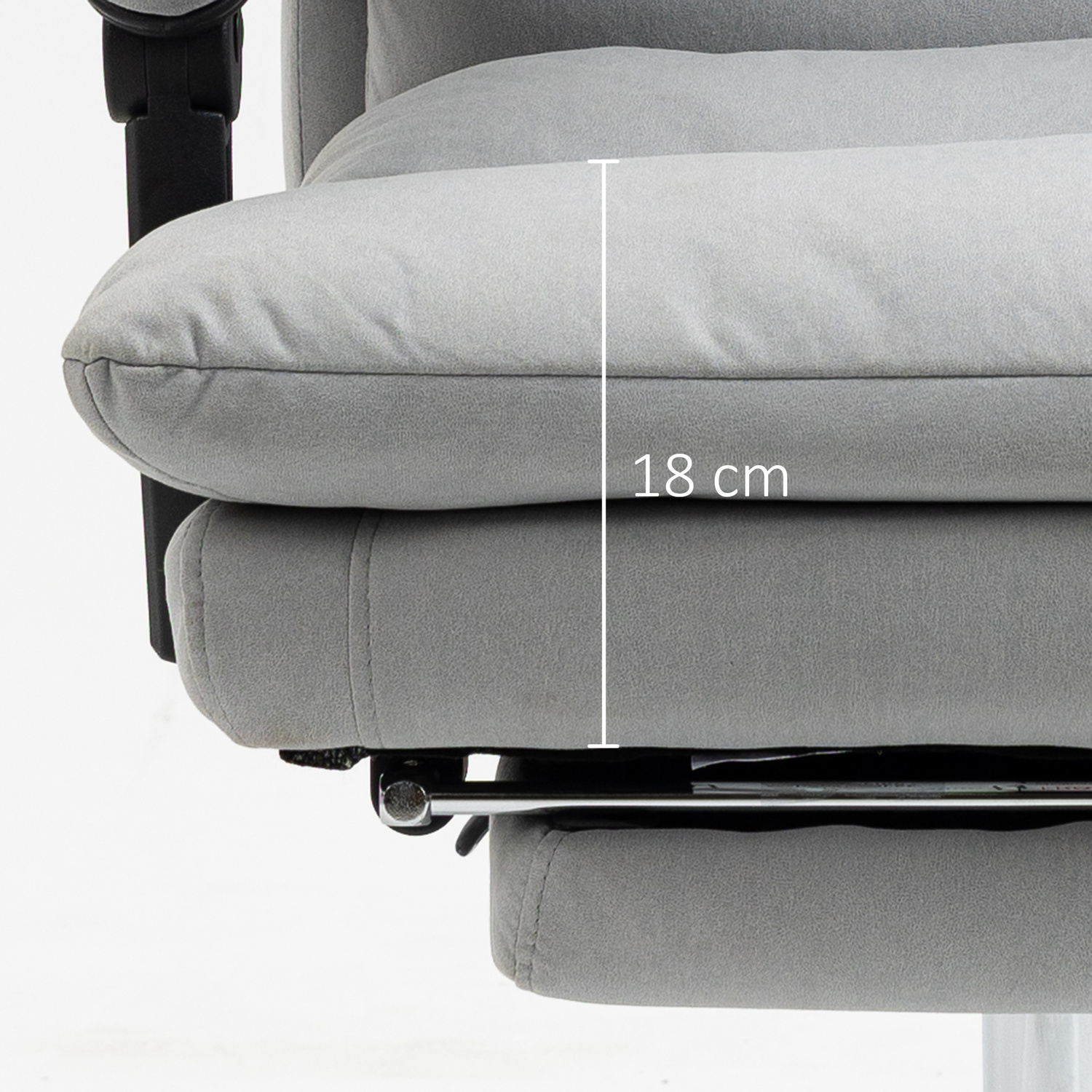 Vibration Massage Office Chair with Heat Footrest Arm Wheels