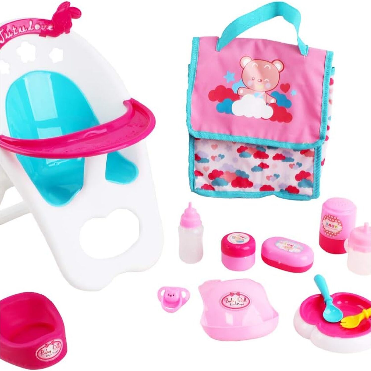 Kids Deluxe 4-in-1 Baby Doll Pretend Role Play Set