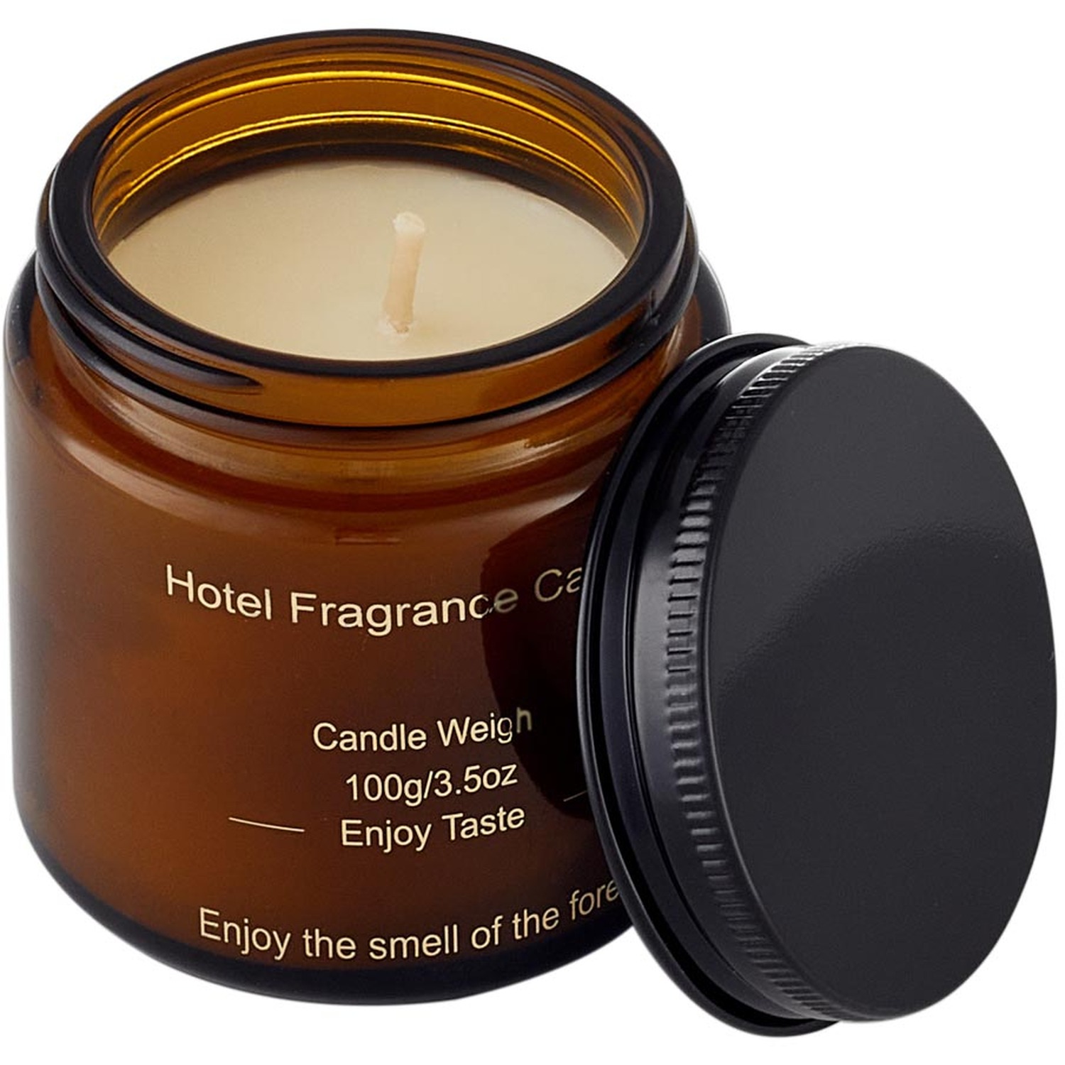 Smokeless Soy Wax Scented Candle in Glass Jar