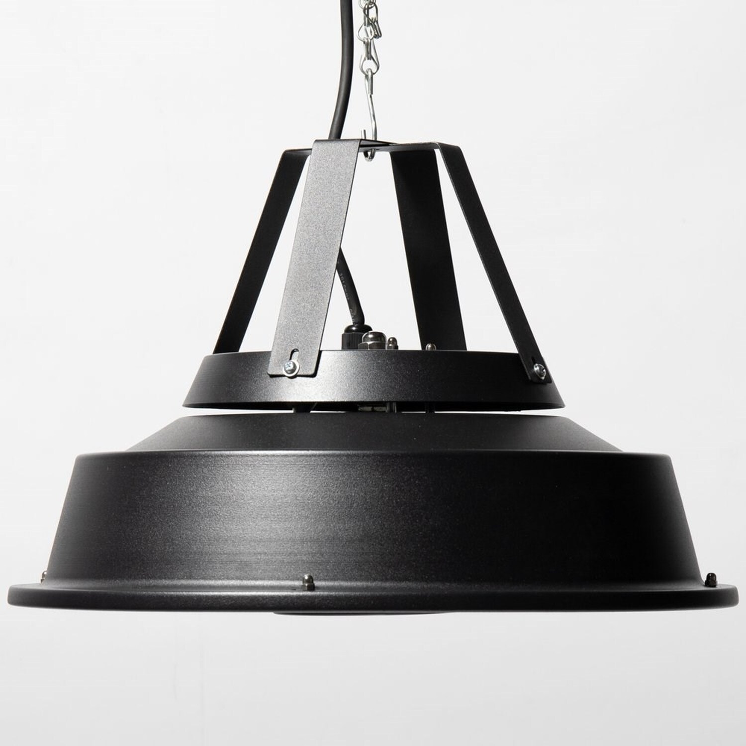 Heatlab 1.5kW Retro Ceiling Hanging Electric Patio Heater in Black
