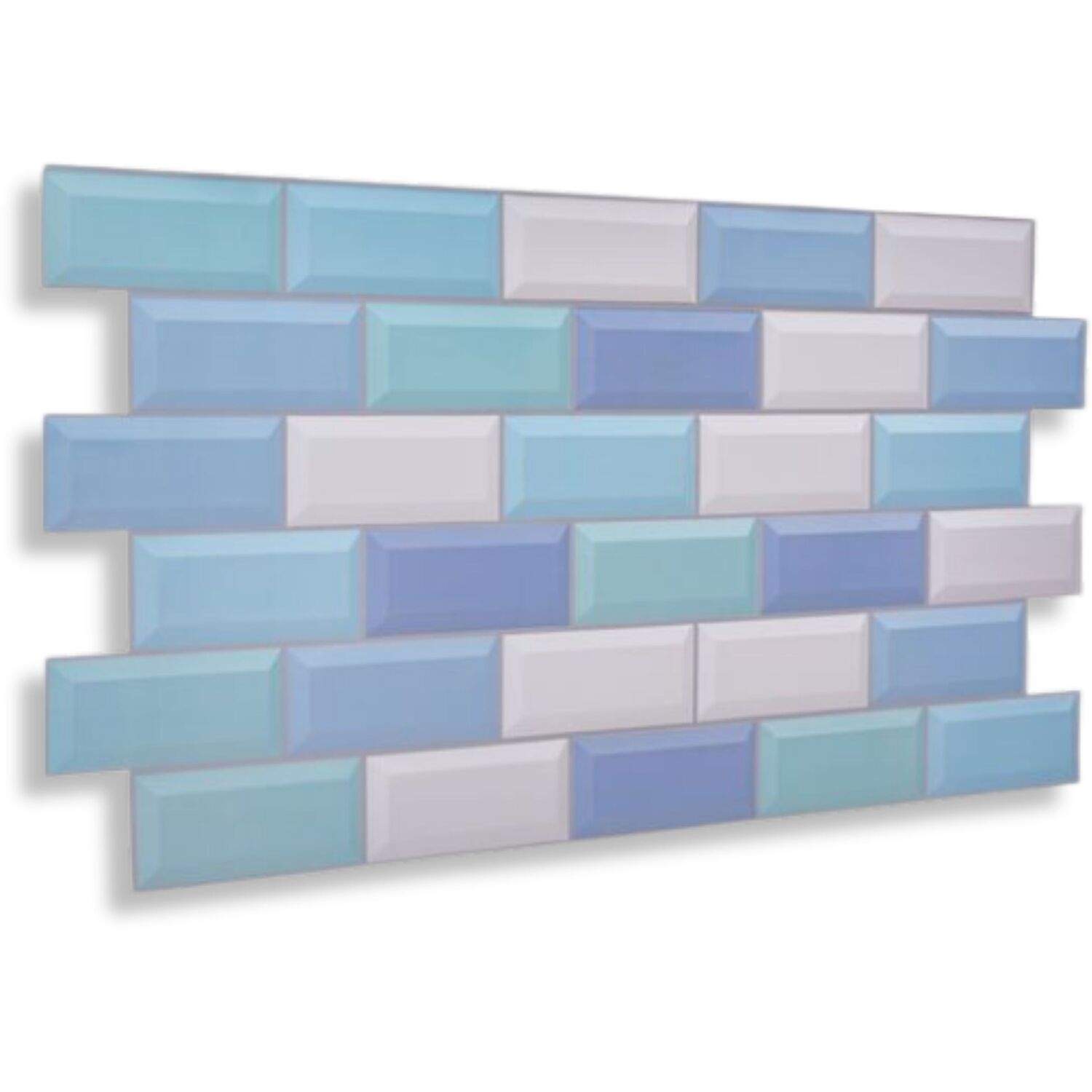3D Wall Panels with Adhesive Included Subway Tile Pattern