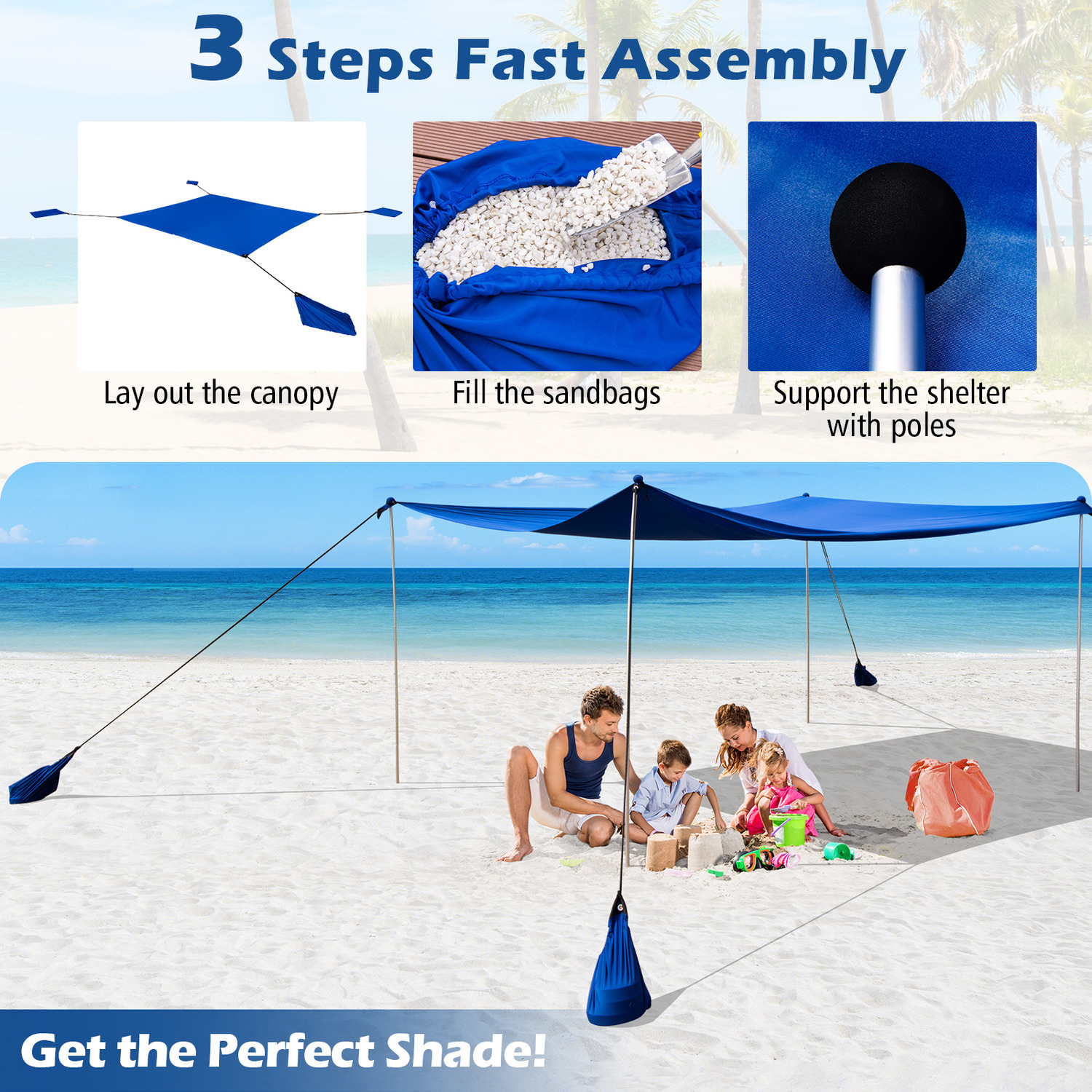 Beach Canopy Shields Beach Tent Sun Shelter