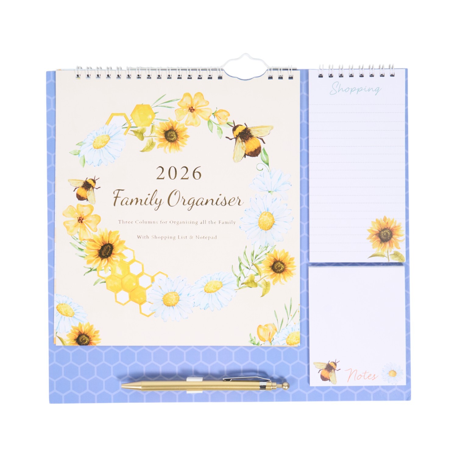 2026 Spiral Bee Calendar and Organiser