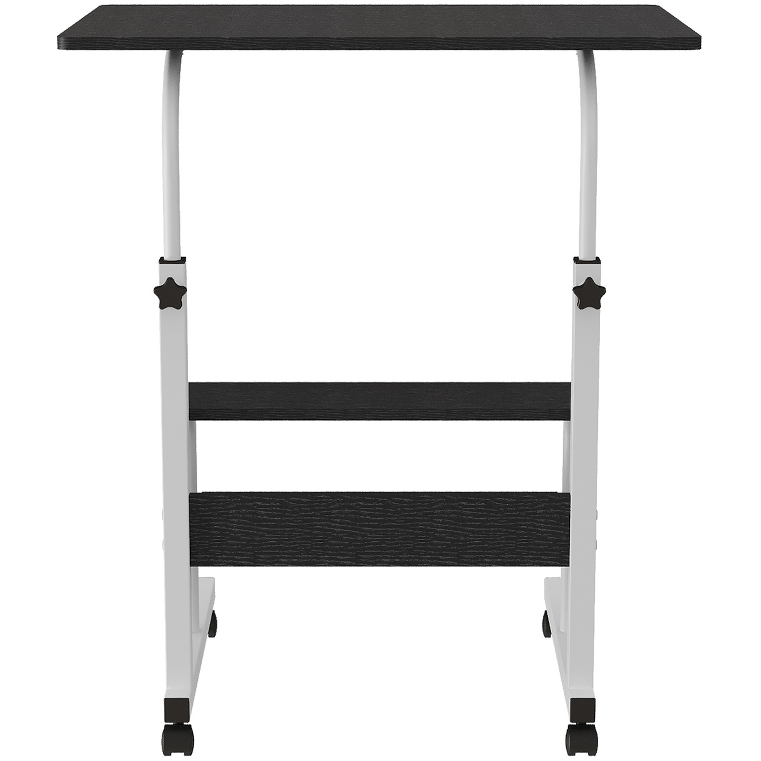 Mobile Bedside Desk with Adjustable Height