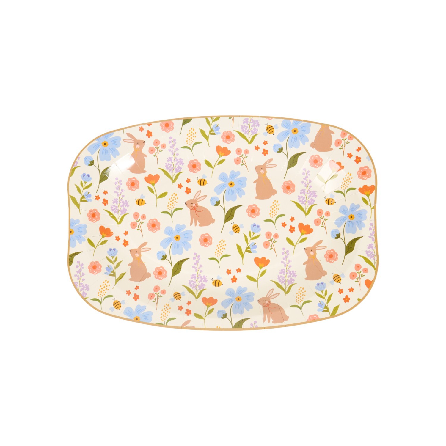 Pack of 2 Spring Bunny Serving Platters