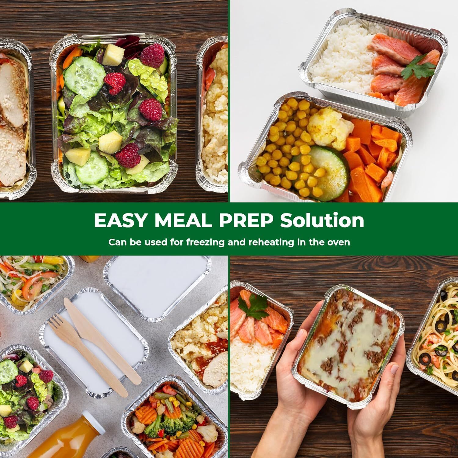 No.1 Aluminium Foil Food Containers with Lids