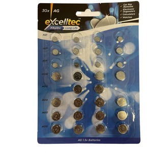 Pack of 30 Coin Cell Batteries