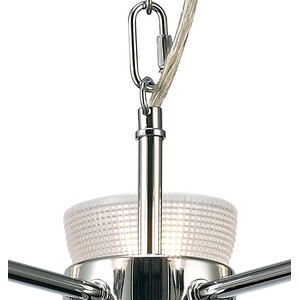 Avalon Ceiling G9 Ceiling Pendant, Semi Ceiling, Chrome, Prismatic Glass