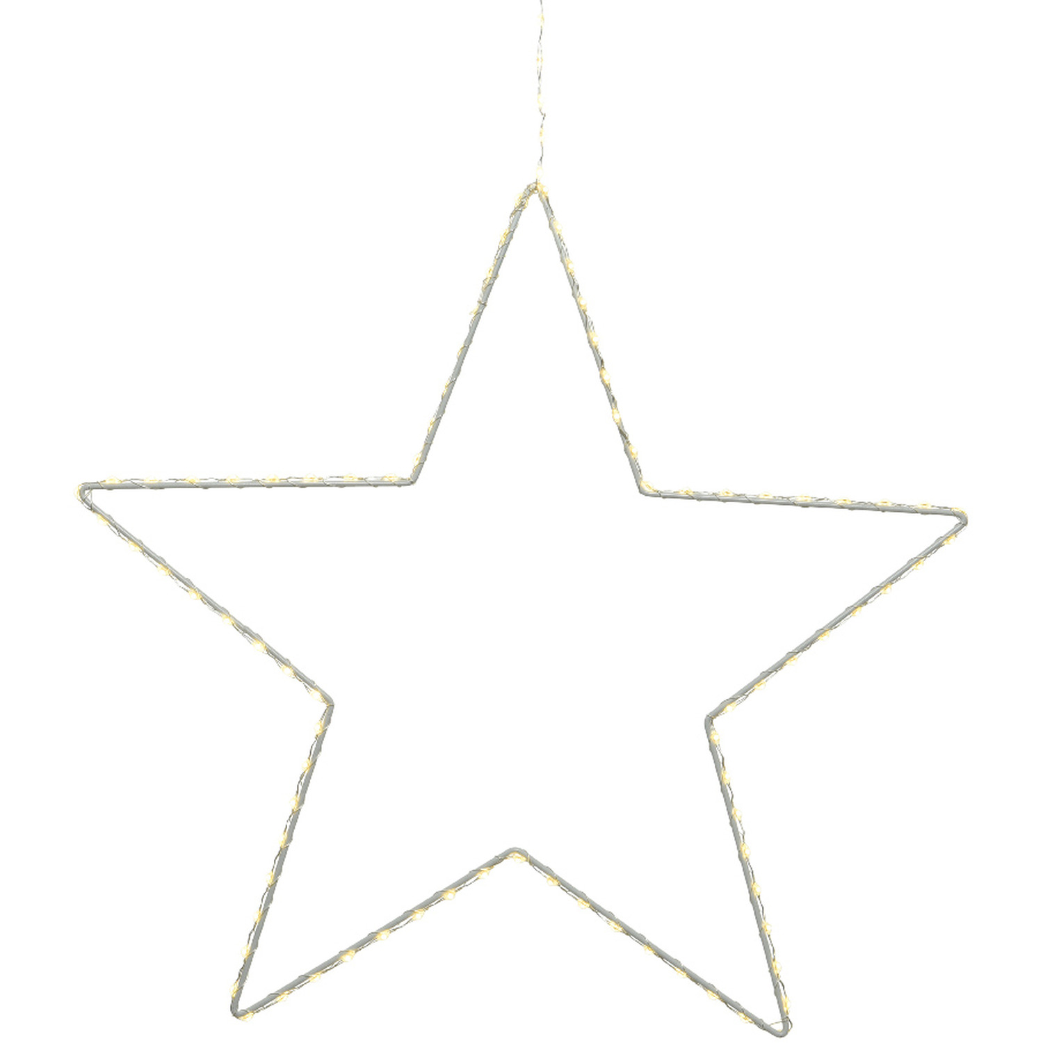 Christmas Star Frame Light Metal Micro LED Star Light 130 Warm White ...