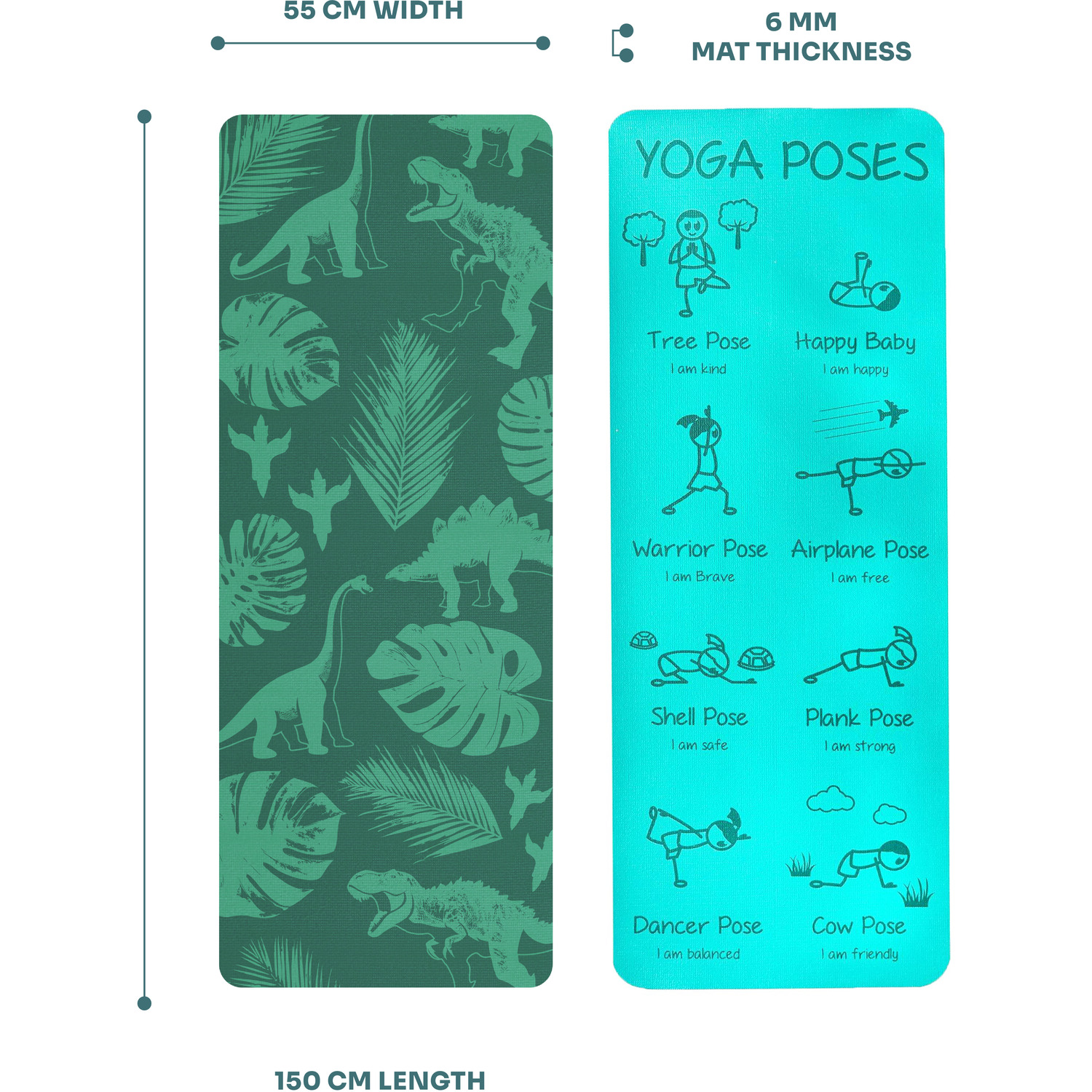 Myga Kid's Printed Yoga Mat