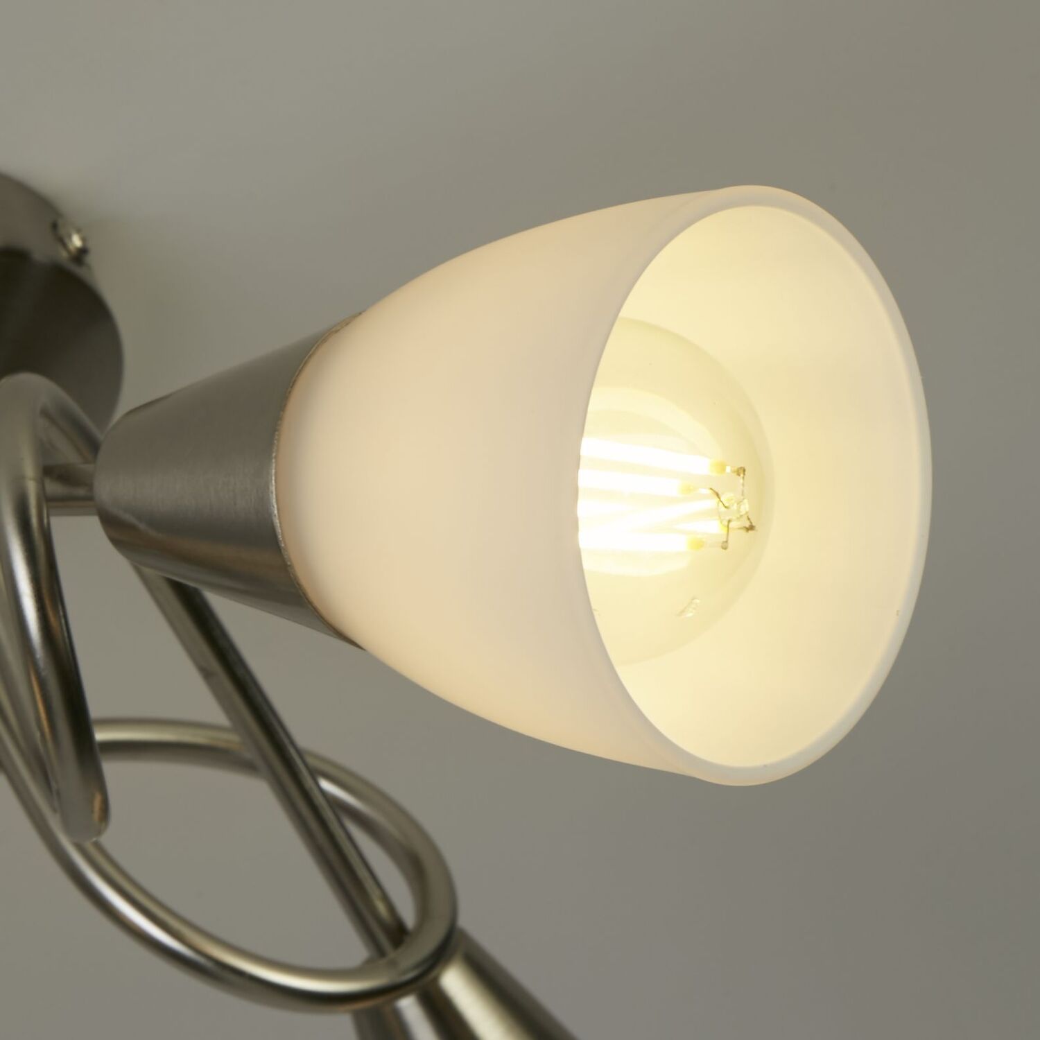 Bradford Brushed Silver Ceiling Light