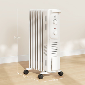 HOMCOM Electric Heater Energy Efficient Portable for Home