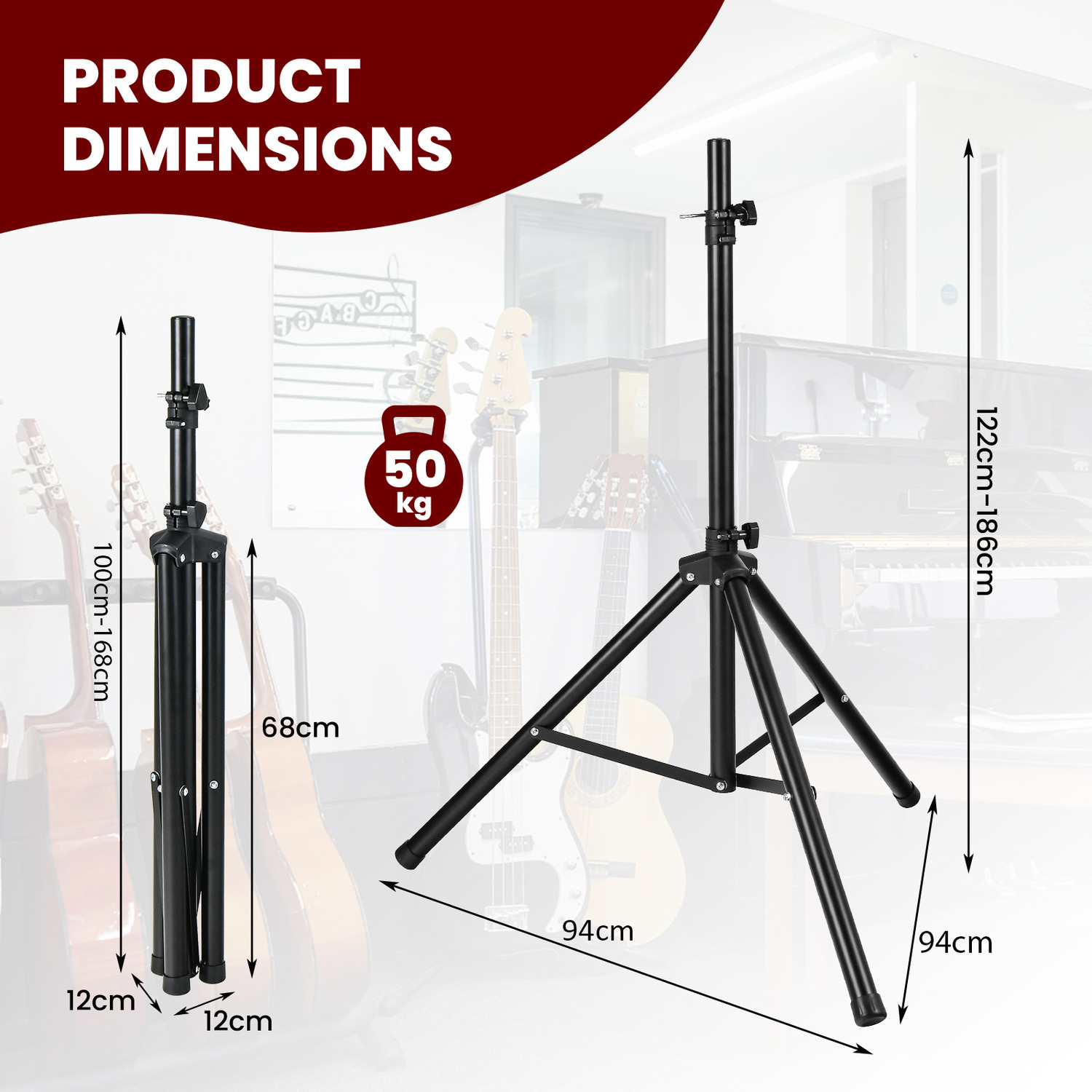 Speaker Tripod Stand Professional DJ Tripod