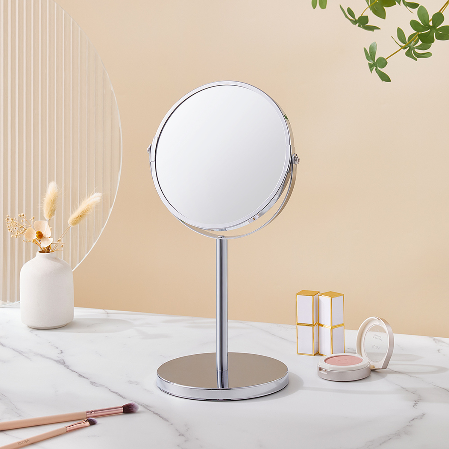 Double-Sided Tabletop Mirror