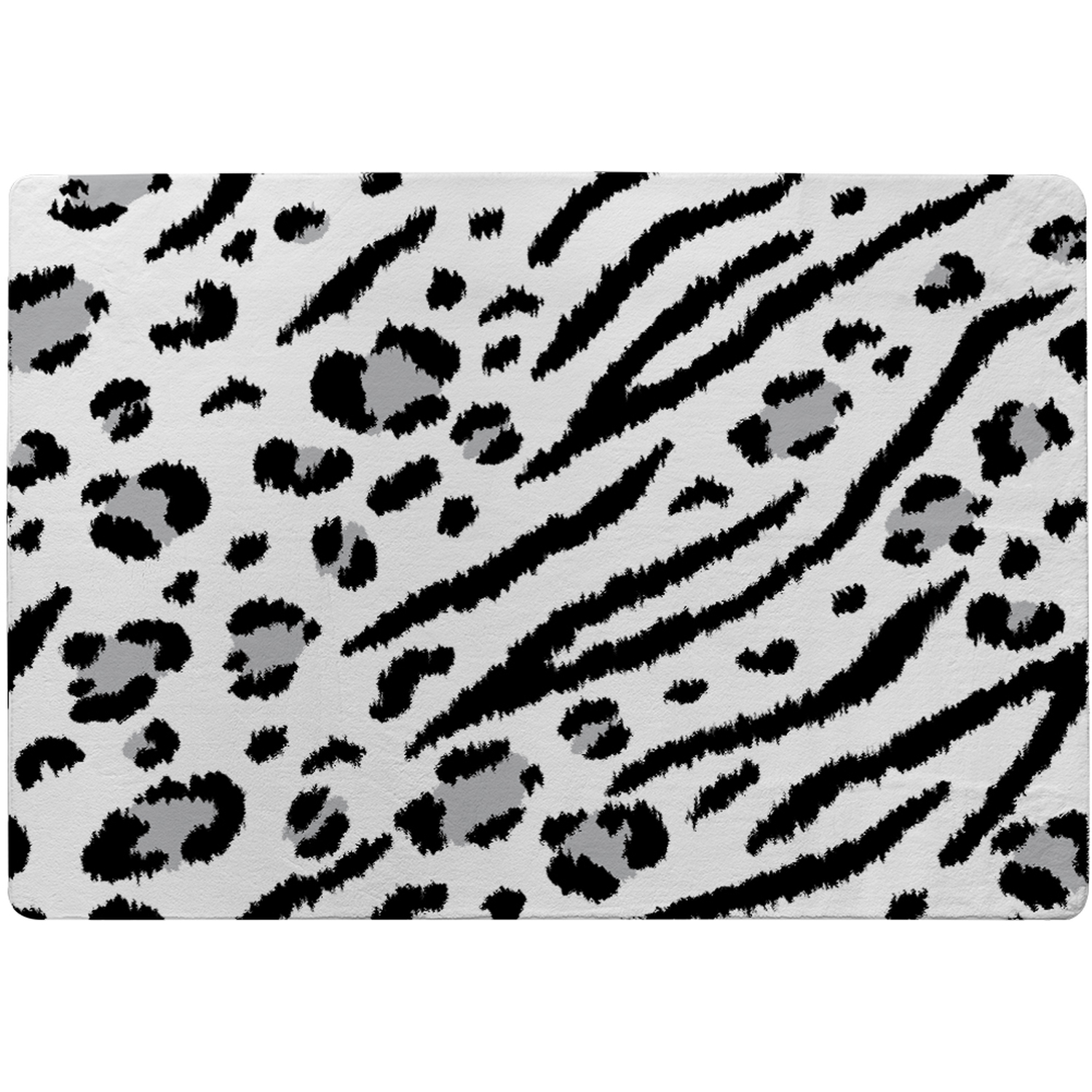 Zebra Leopard Print Rug