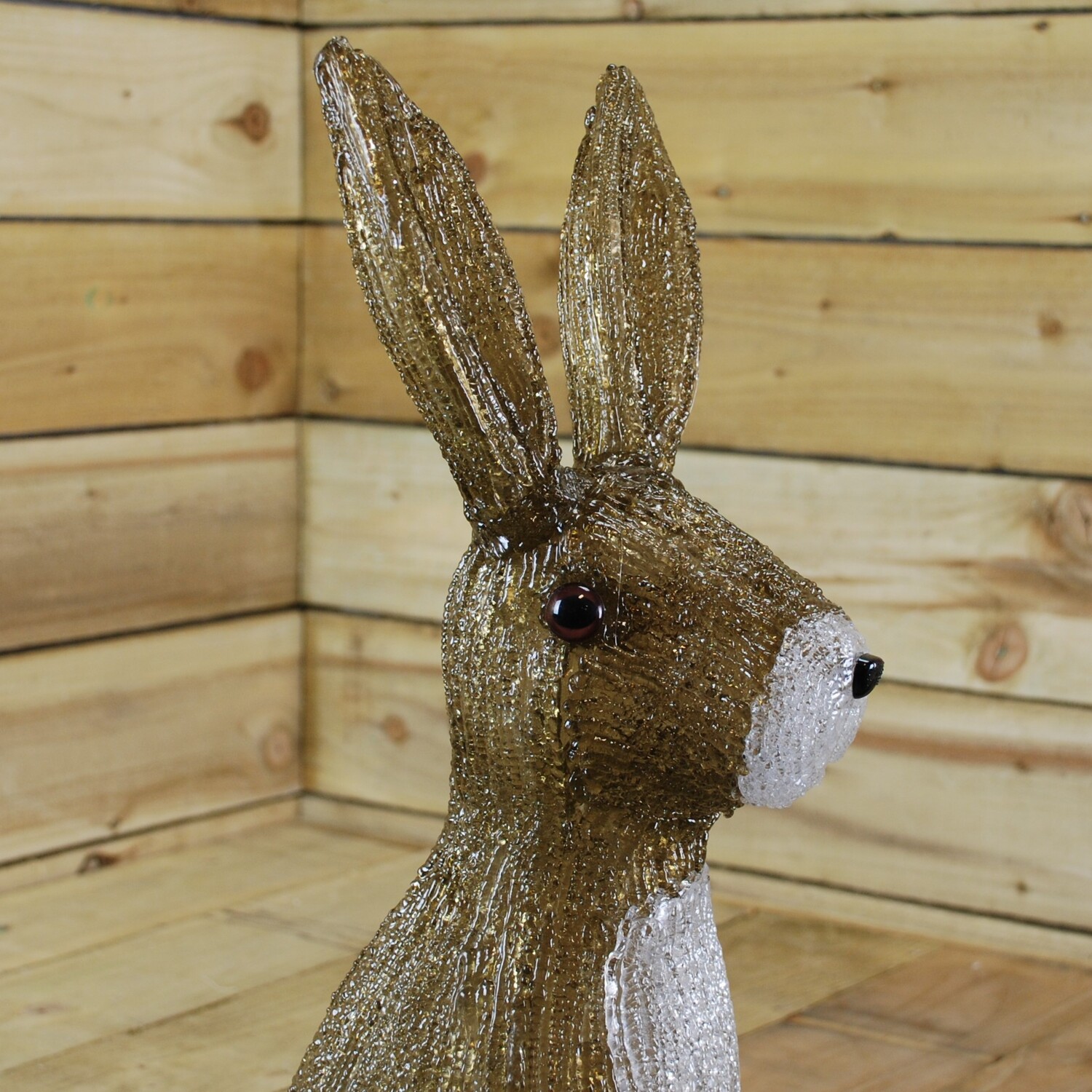 LED The Snowman Acrylic Christmas Hare Figure