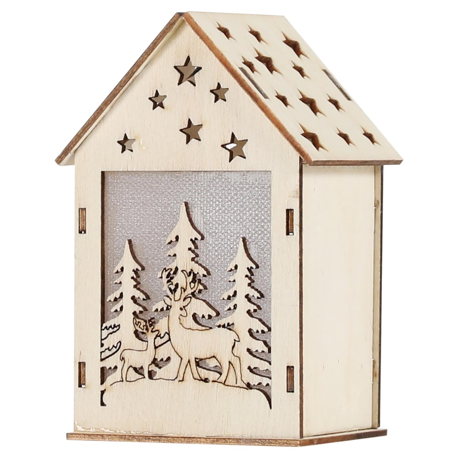Light Up Wooden House