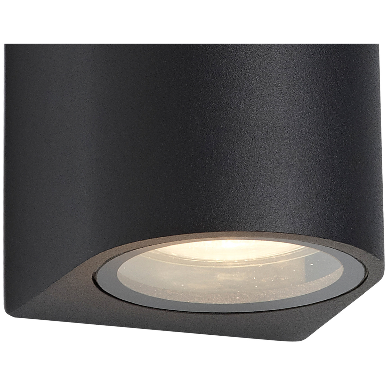 CGC EILEEN Black Outdoor Curved Double Spotlight