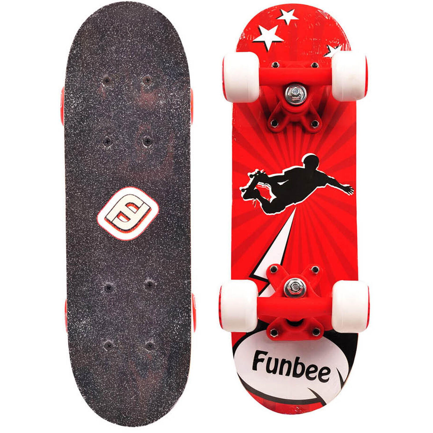 FUNBEE Children's 17-Inch Maple Wood Mini Skateboard Cruiser - OFUN247R