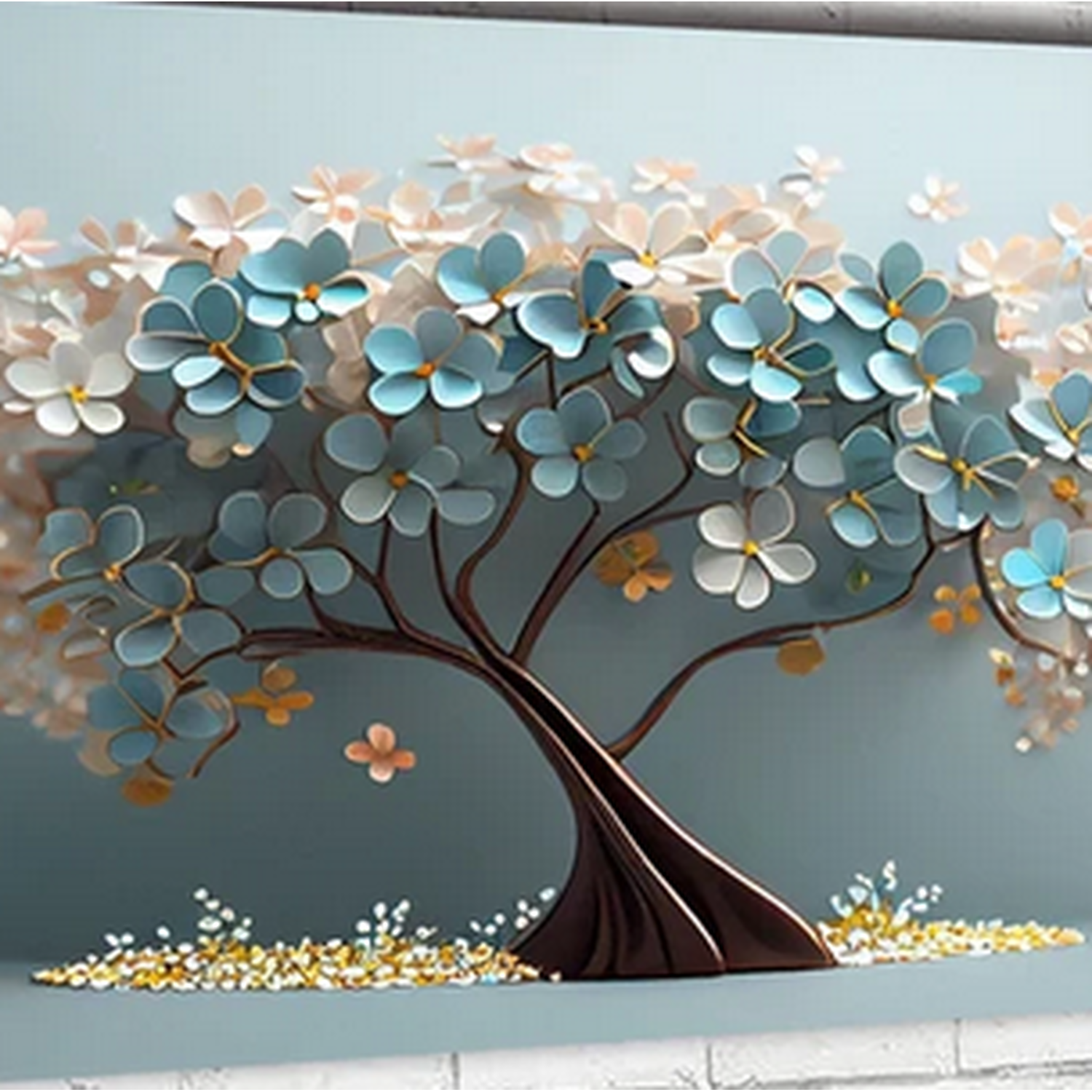 5D DIY Diamond Art Abstract Tree Painting Full Drill 100cm x 50cm