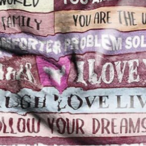 Love Letter Fleece Blanket