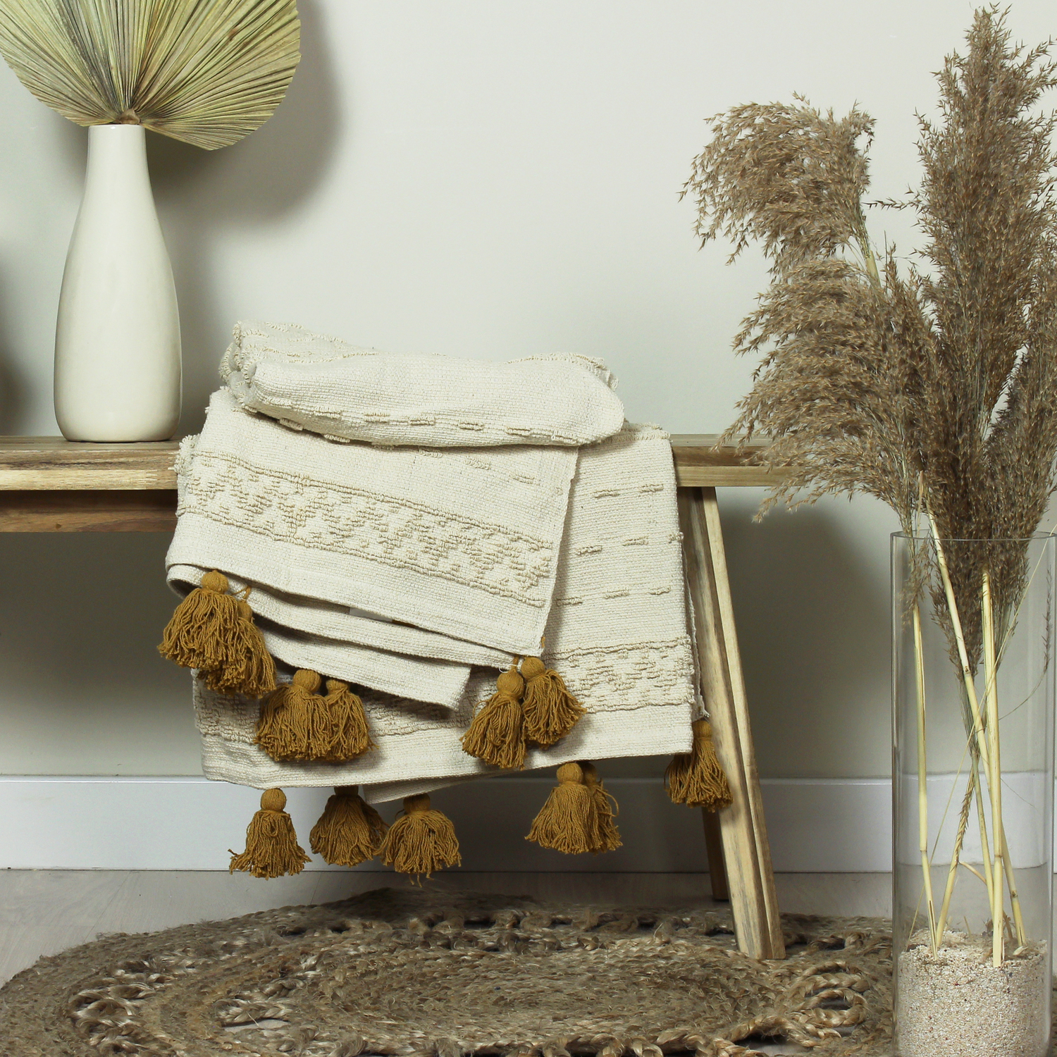Cotton Tufted Throw