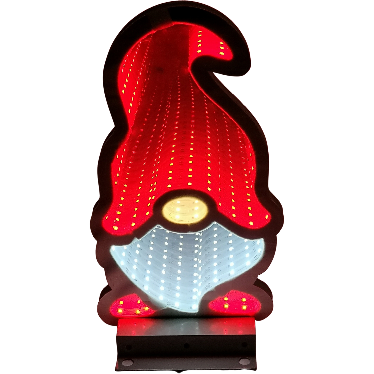 Infinity Light up Christmas Gonk Decoration LEDs Metal stand