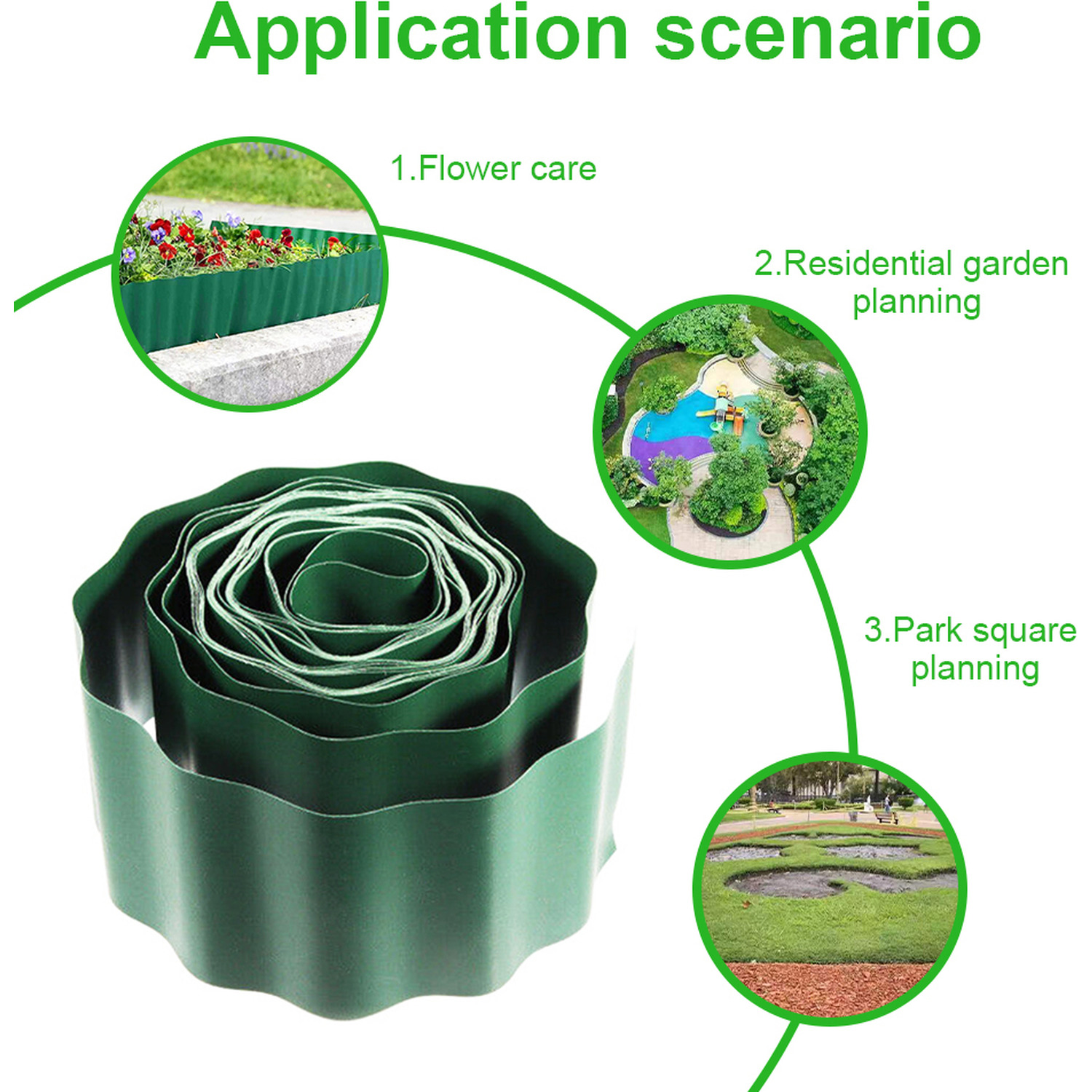 Wavy Garden Border Fence Garden Edging