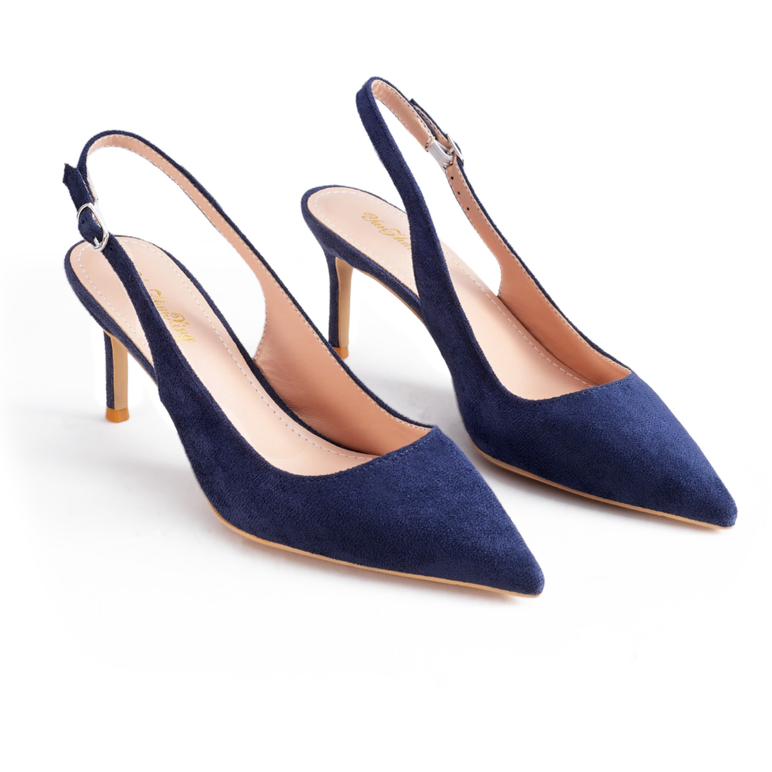Suede Stiletto High Heels with Pointed Toe